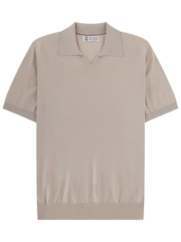 Brunello Cucinelli Maglia Polo In Cotone