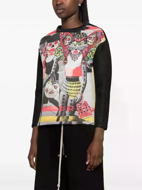 The Artistylist Skull Graphic Print Sweatshirt