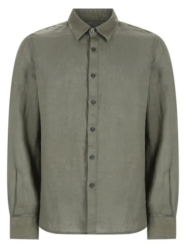 120% Lino Linen Shirt - Green