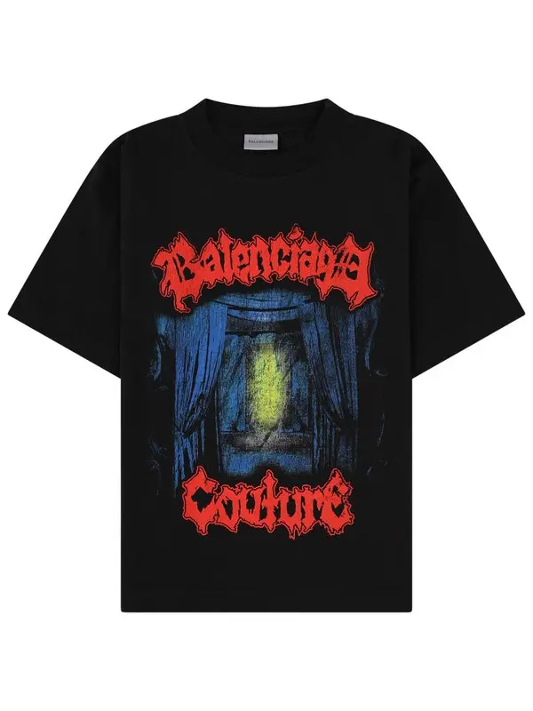Balenciaga Graphic T-shirt - Black