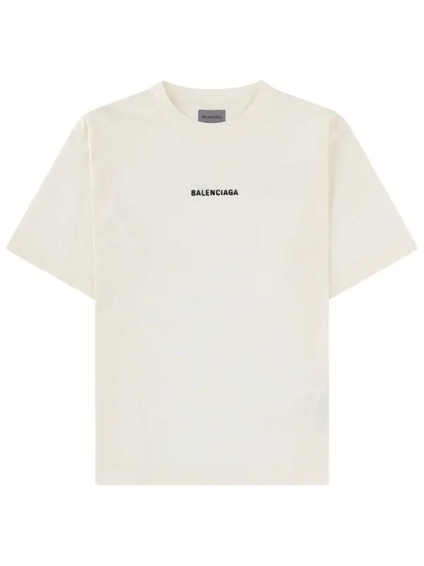 Balenciaga Logo T-shirt - Ivory