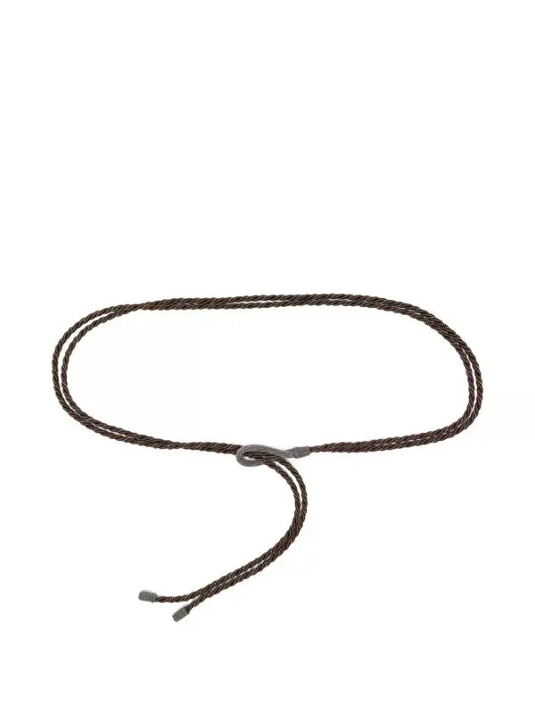 Peserico Bead-embellished Belt - Brown