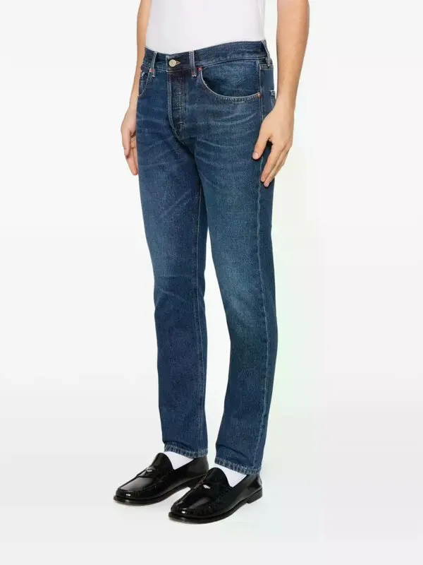DONDUP Straight Leg Faded Effect Jeans - Blue