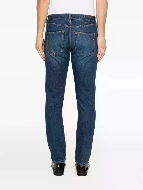 DONDUP Straight Leg Faded Effect Jeans - Blue