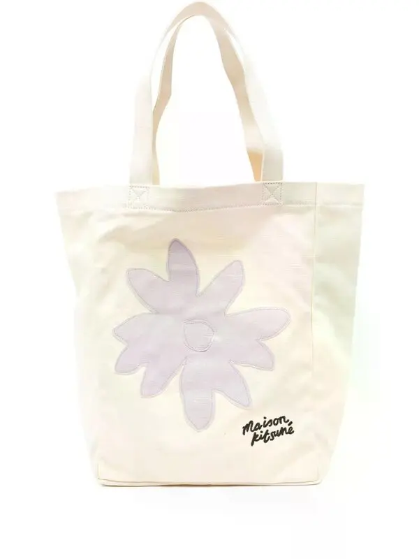 Maison Kitsuné Flower Detail Shoulder Bag