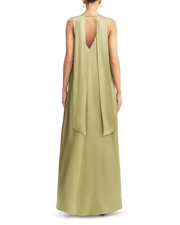 Shona Joy La Lune Scarf Paneled Maxi Dress