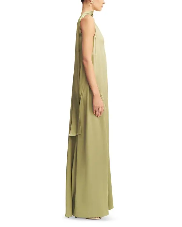 Shona Joy La Lune Scarf Paneled Maxi Dress