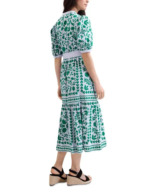 PHASE EIGHT Trinity Heart And Floral Midi Shirt Dress