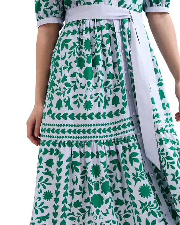 PHASE EIGHT Trinity Heart And Floral Midi Shirt Dress