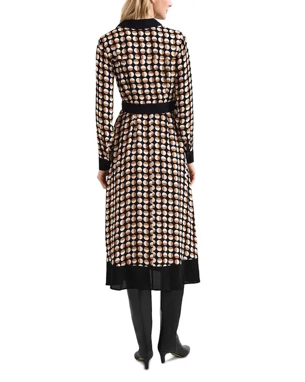 PHASE EIGHT Naomi Spot Shirt Midi Dress