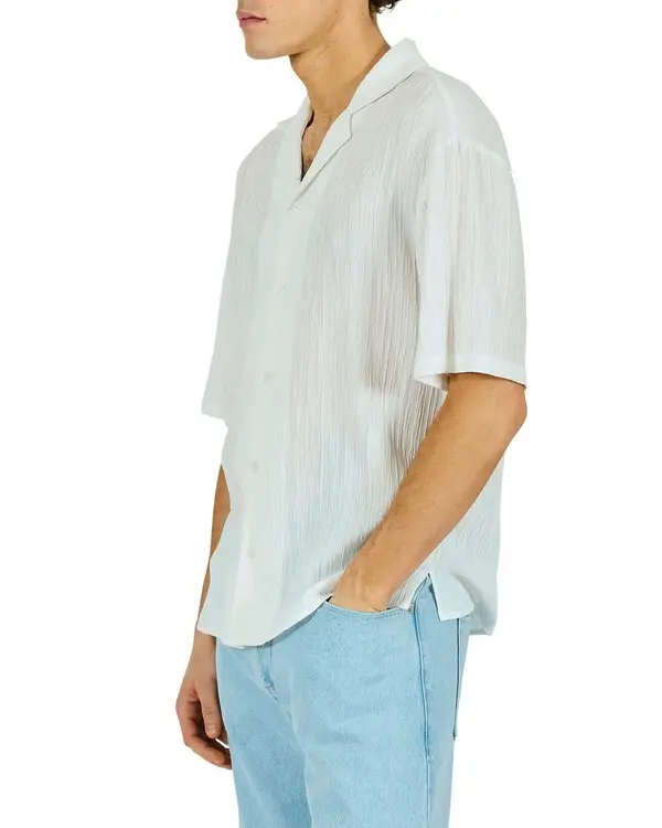 KROST Camp Collar Textured Bowling Shirt