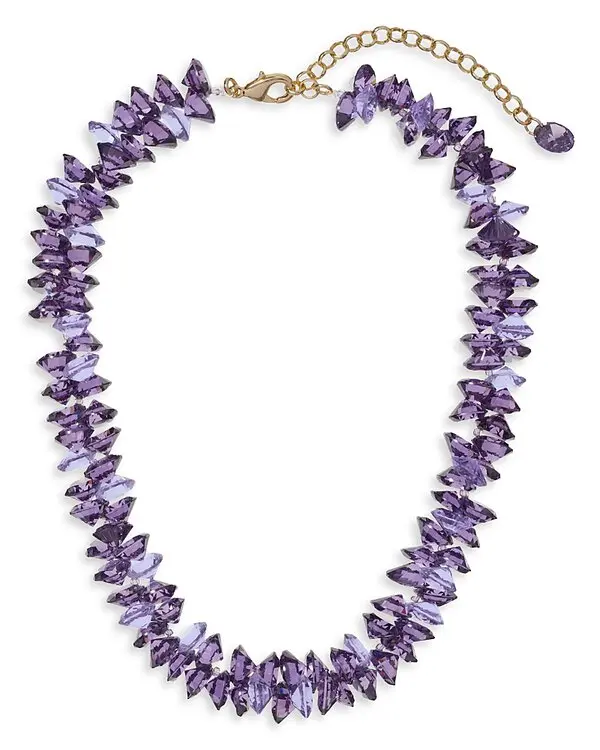 ROXANNE ASSOULIN Clustered Crystal Necklace - Grape