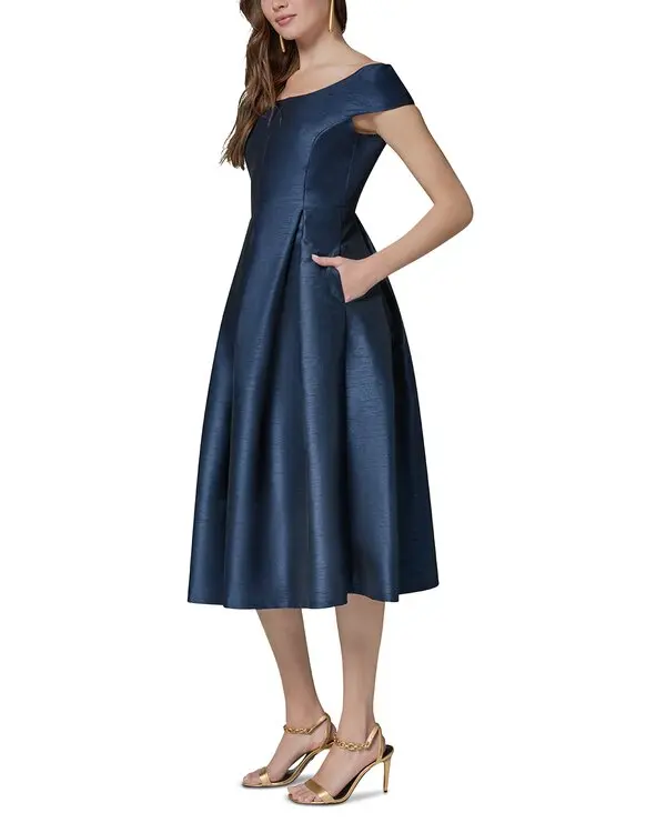 Donna Karan New York Off-the-shoulder Fit & Flare Dress