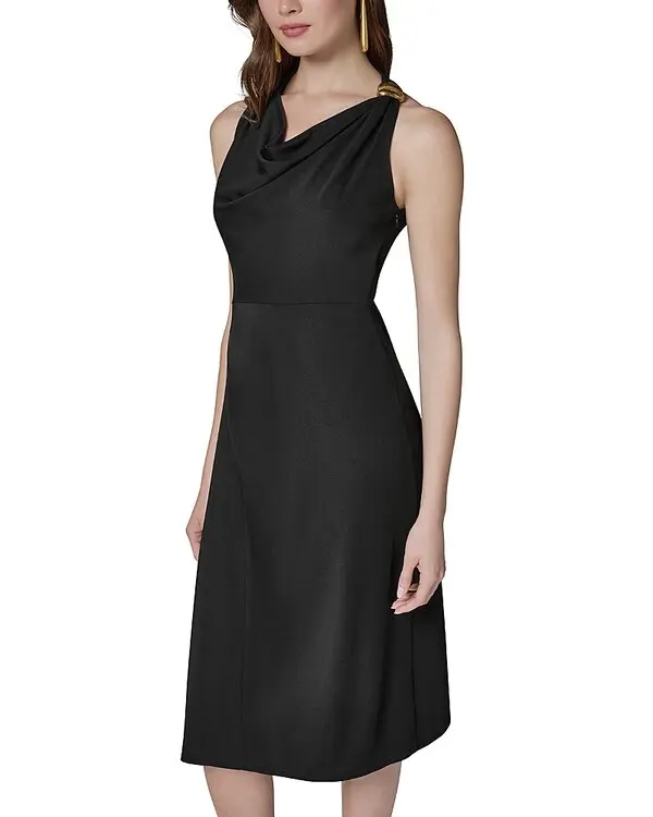 Donna Karan New York Cowl Neck A-line Dress