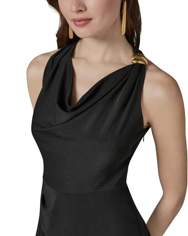 Donna Karan New York Cowl Neck A-line Dress