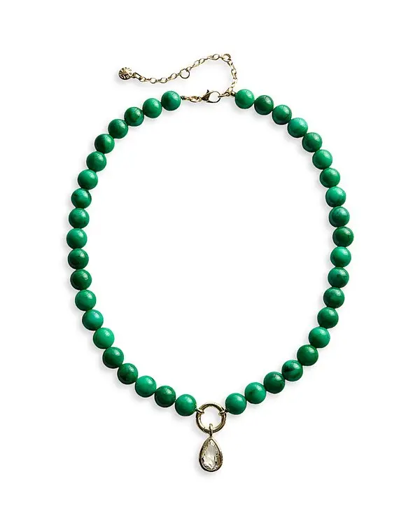 Baublebar Janette Beaded Ring Necklace - Green