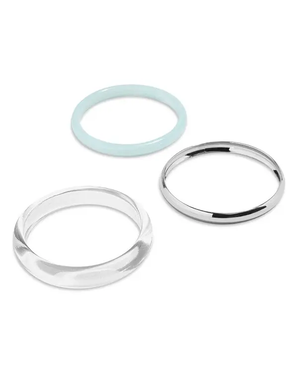 Baublebar Raven Bangle Bracelet Set - Silver