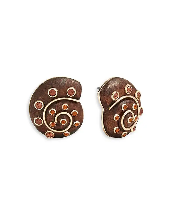 Baublebar High Tide Shell Statement Earrings - Brown
