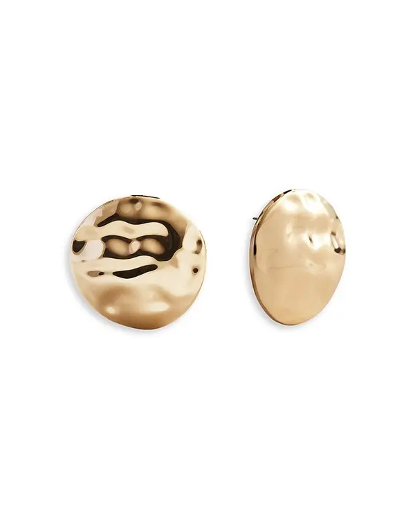 Baublebar Odette Hammered Statement Stud Earrings - Gold