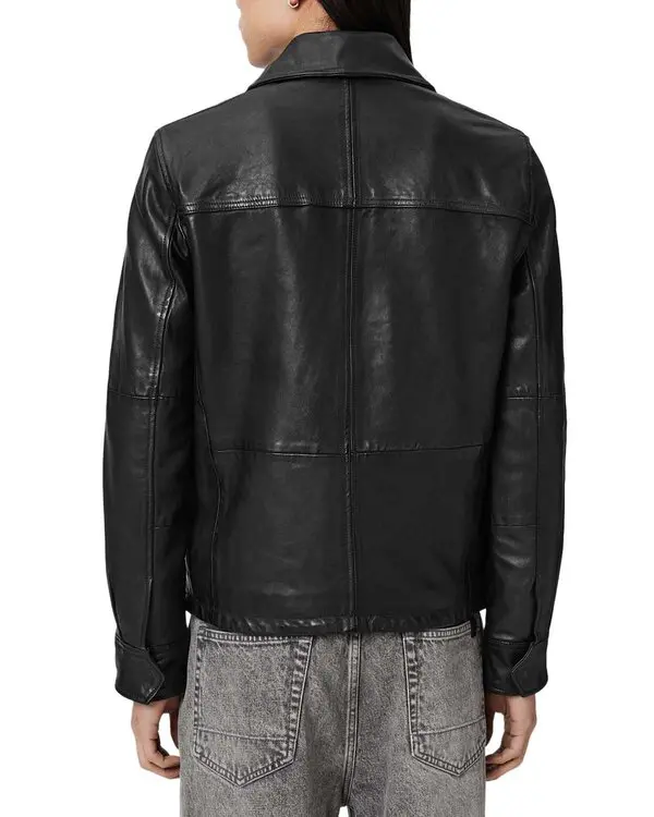 ALLSAINTS Fitted Leather Jacket
