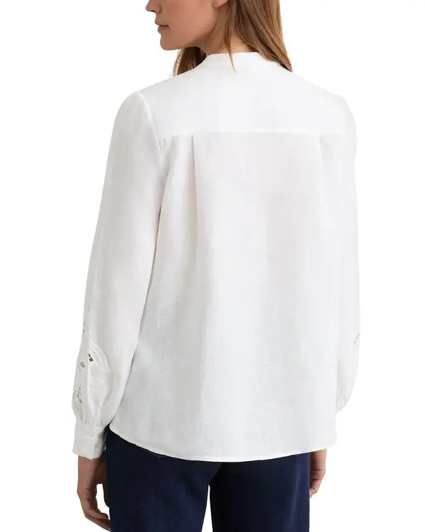REISS Ida Linen Blouse
