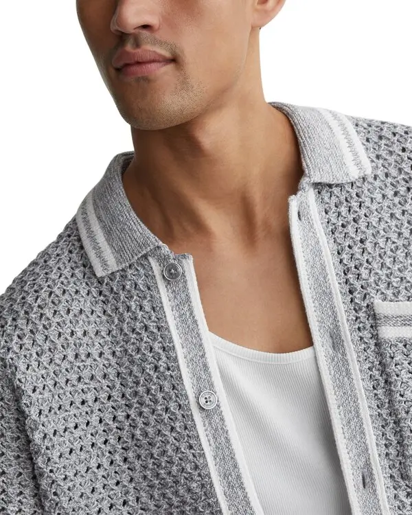 REISS Meadows Regular Fit Contrast Tipping Pocket Shirt