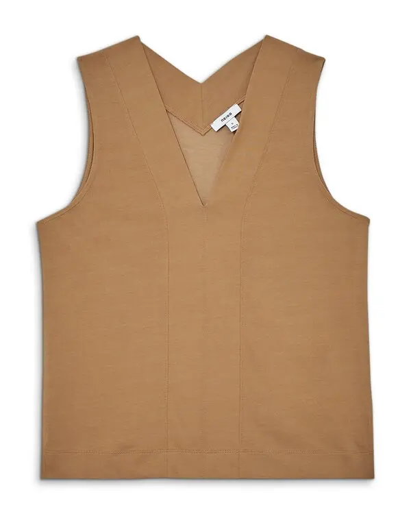 REISS Sleeveless V-neck Top