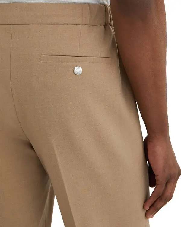 REISS Found Slim Fit Drawcord Trousers - Soft Camel