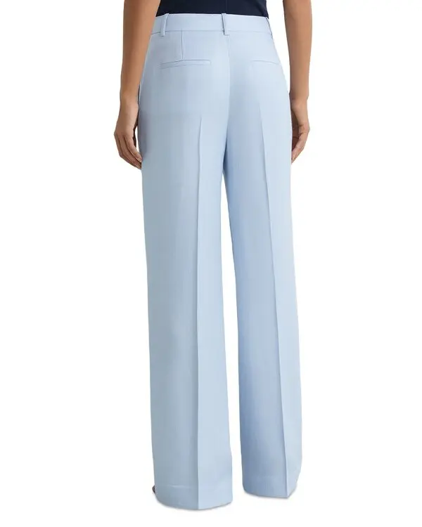 REISS Petite Magda Wide Leg Suit Trousers - Blue