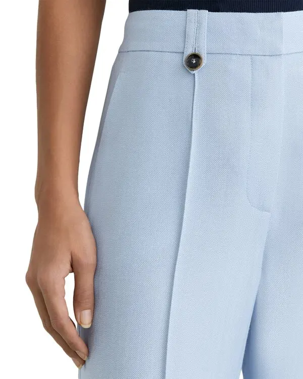 REISS Petite Magda Wide Leg Suit Trousers - Blue