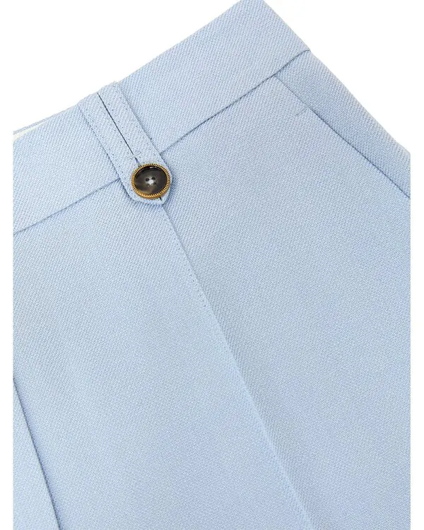 REISS Petite Magda Wide Leg Suit Trousers - Blue