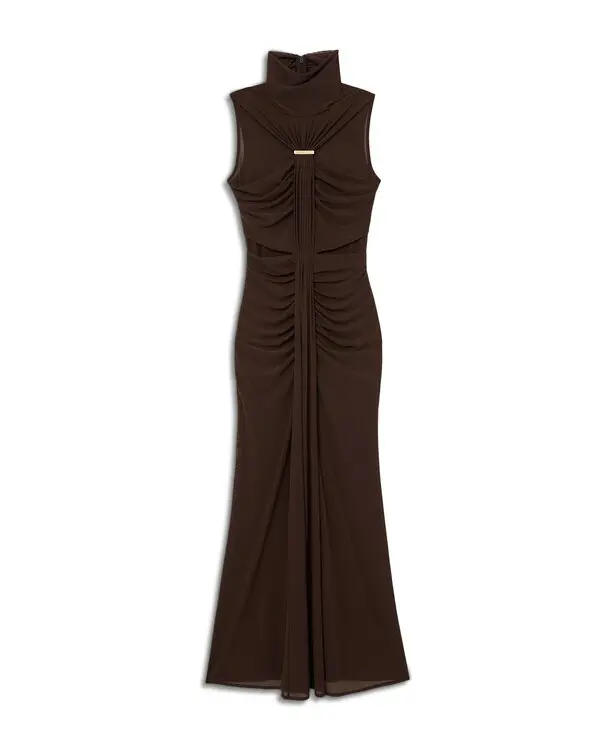REISS Colette Gown - Chocolate