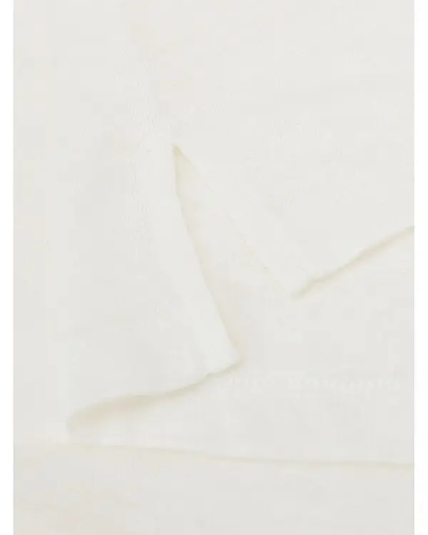 REISS Langley Relaxed Fit Linen T-shirt - White