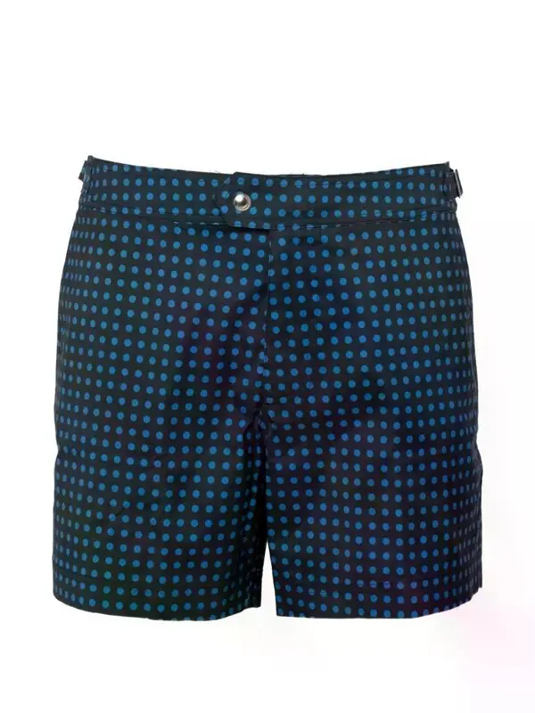 TOM FORD Polka-dot Swim Shorts - Blue