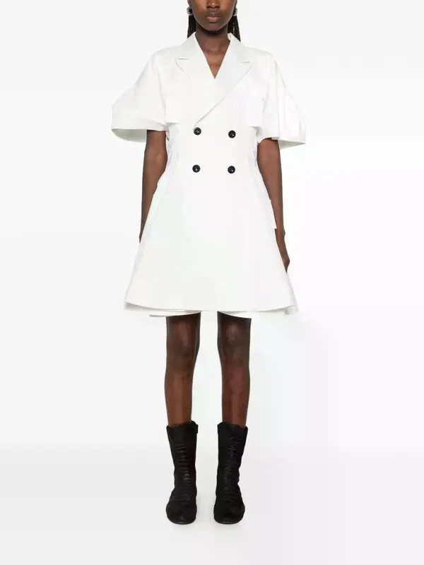 Sacai Double-breasted Flared Dress