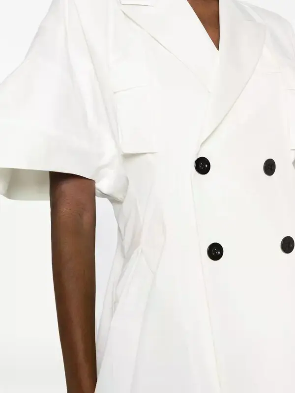 Sacai Double-breasted Flared Dress