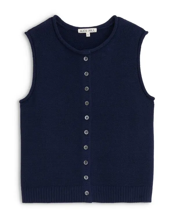 ALEX MILL Taylor Sweater Vest - Navy Night