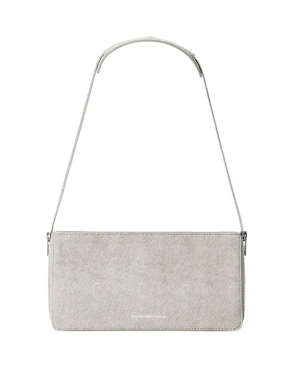 Alexander Wang Siren Leather Pochette - Heather Grey