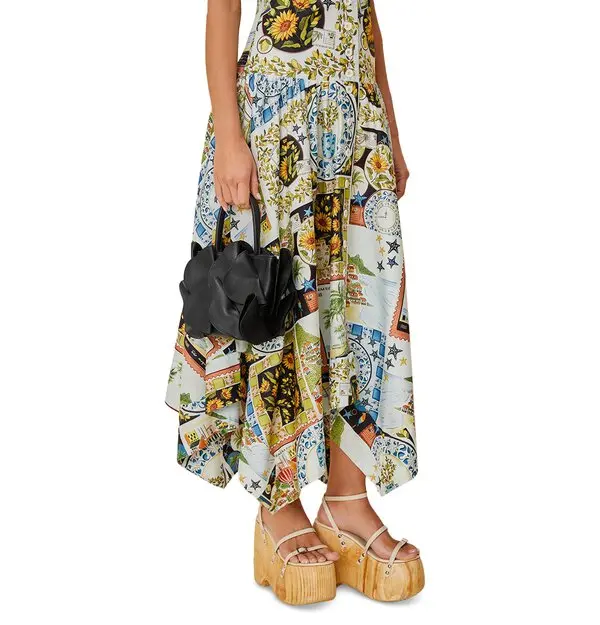 Farm Rio Leather Flower Handbag