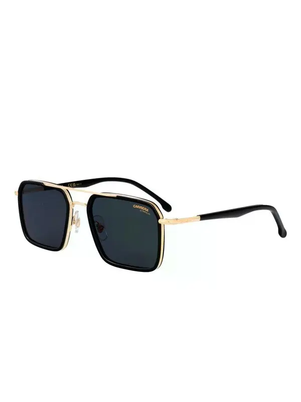 Carrera Eyewear Square Frame Sunglasses With Gold-tone Hardware - Black