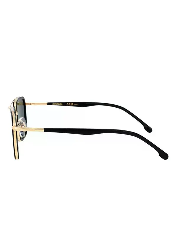 Carrera Eyewear Square Frame Sunglasses With Gold-tone Hardware - Black