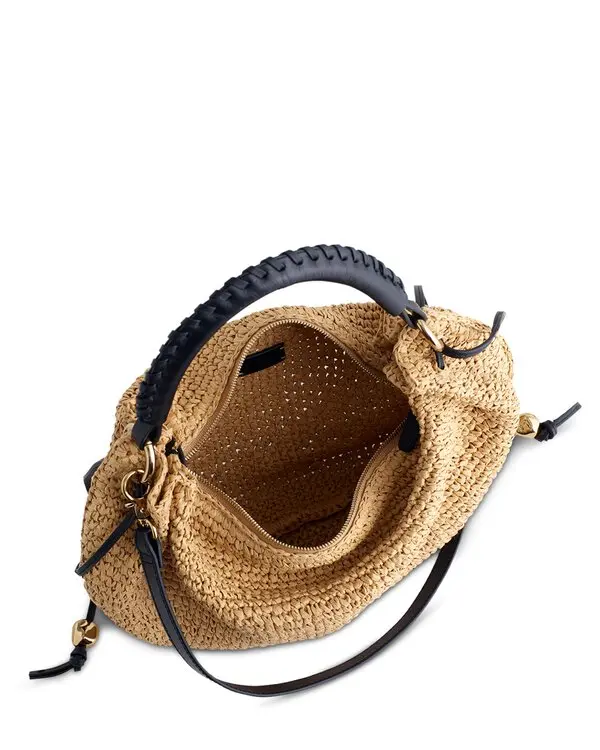 Madewell Camren Gathered Raffia Shoulder Bag