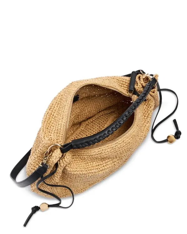 Madewell Camren Gathered Raffia Shoulder Bag
