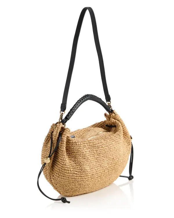 Madewell Camren Gathered Raffia Shoulder Bag