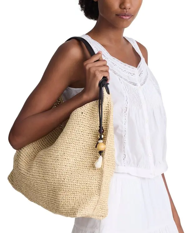 Madewell Mylie Raffia Shoulder Bag - Natural/multi