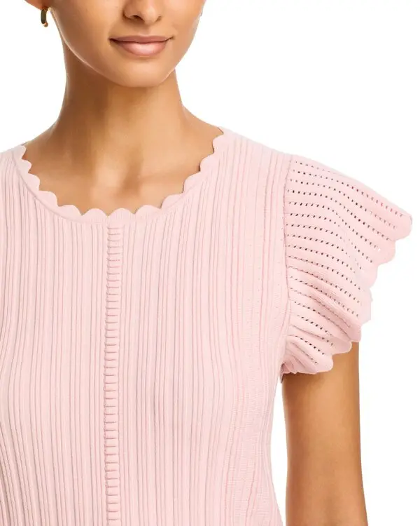 Elie Tahari Eliana Flutter Sleeve Sweater