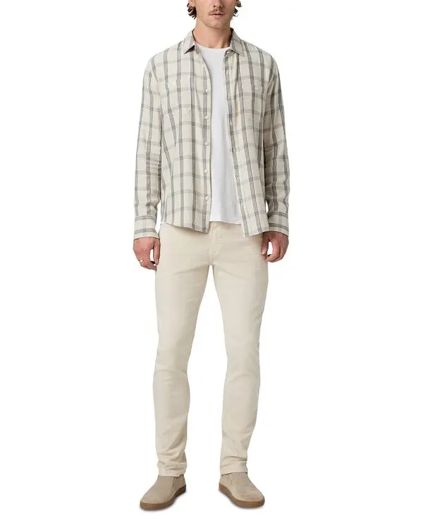 Paige Federal 32" Slim Straight Jeans - Sea Shell