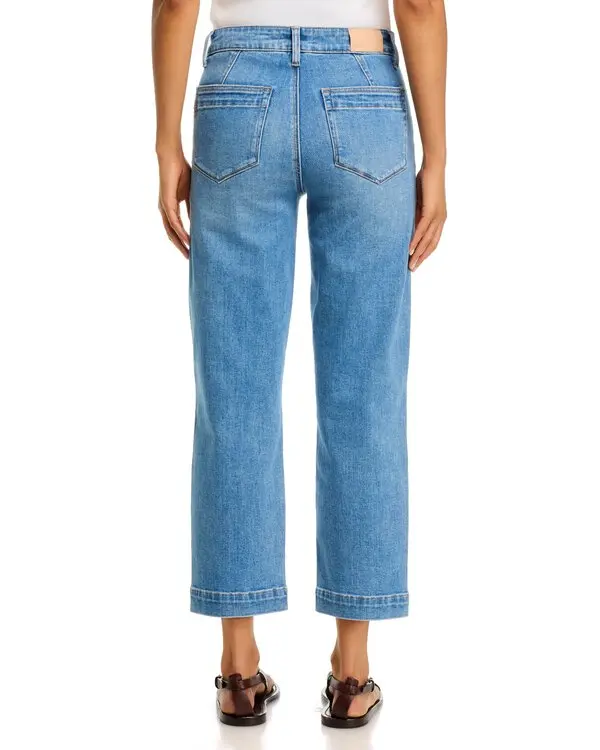 Paige Quincy High Ankle Straight Jeans - Redondo