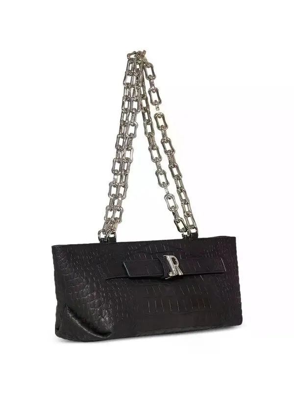 John Richmond Croc-effect Shoulder Bag