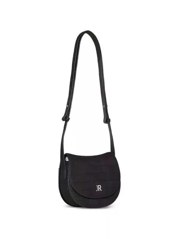 John Richmond Croc-effect Shoulder Bag - Black